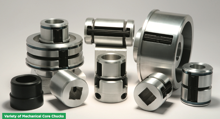 Self Locking Mechanical Core Chucks & Mandrels - Label and Narrow Web