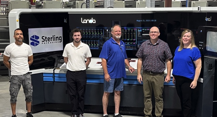 Sterling Packaging adds Landa S10 Nanographic Printing Press - Label and Narrow Web
