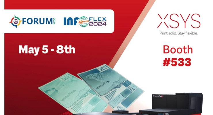 XSYS to showcase flexo solutions at INFOFLEX - Label and Narrow Web